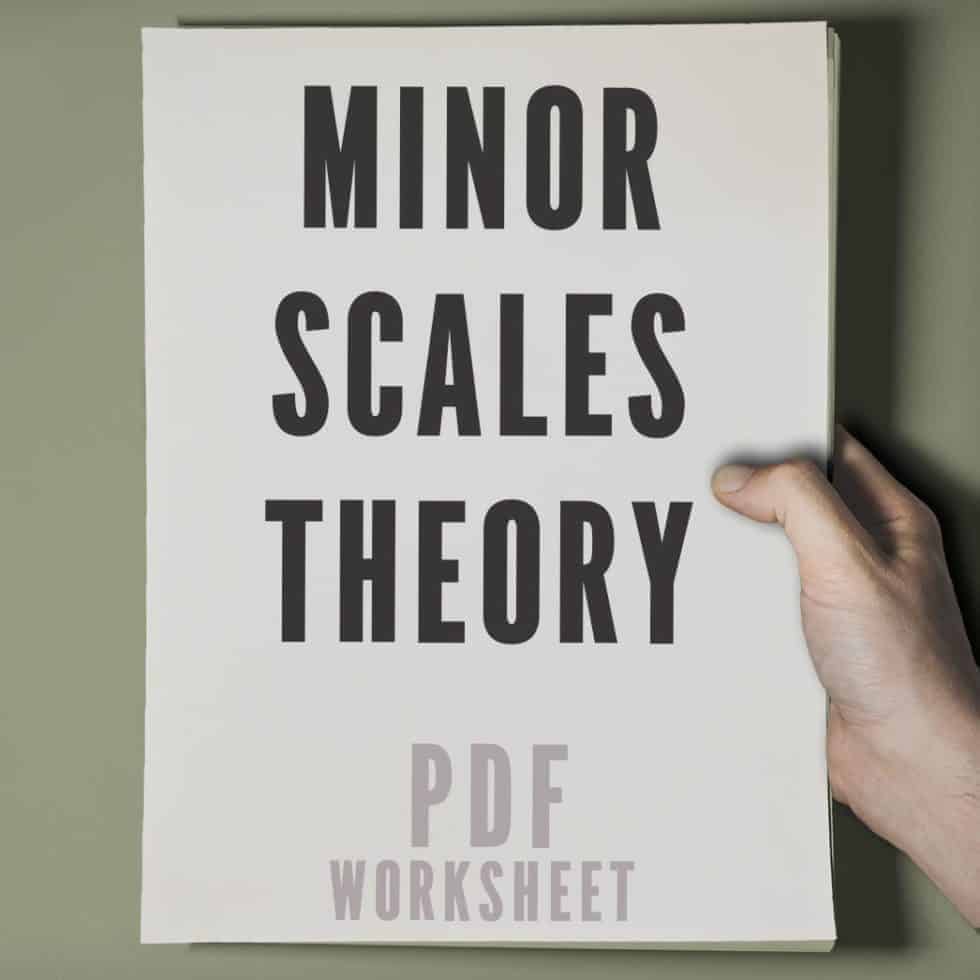 How To Build Minor Scales – 6 Page PDF Worksheet